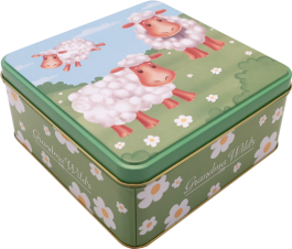 Grandma Wilds Embossed Spring Lamb Tin | Biscuits | UpCountry
